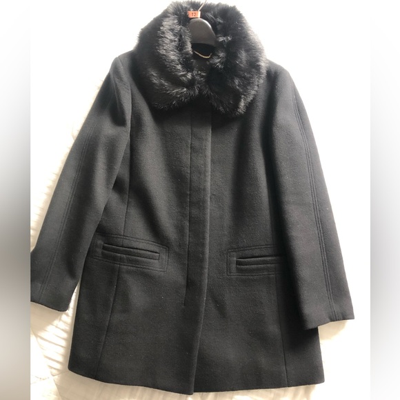 Talbots | Jackets & Coats | Talbots Wool Coat Size 2 Black With ...
